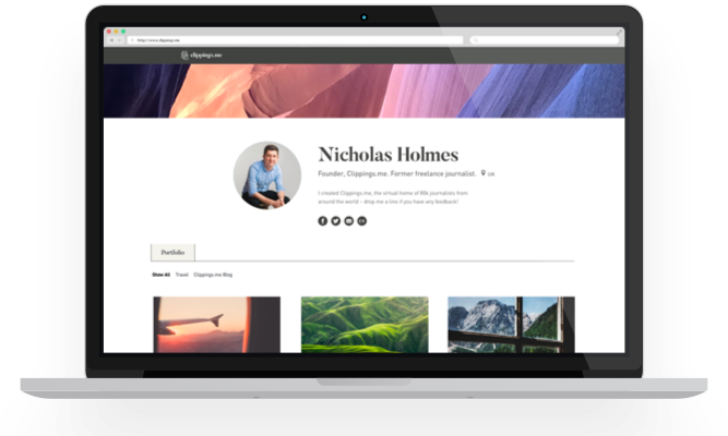 Free Journalism Portfolio Website – Join 80k+ Clippings.me Users Today